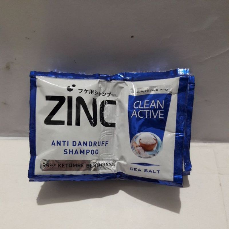 Jual shampo zinc sachet 10ml 1/2renteng(isi 6sachet)all variant ...