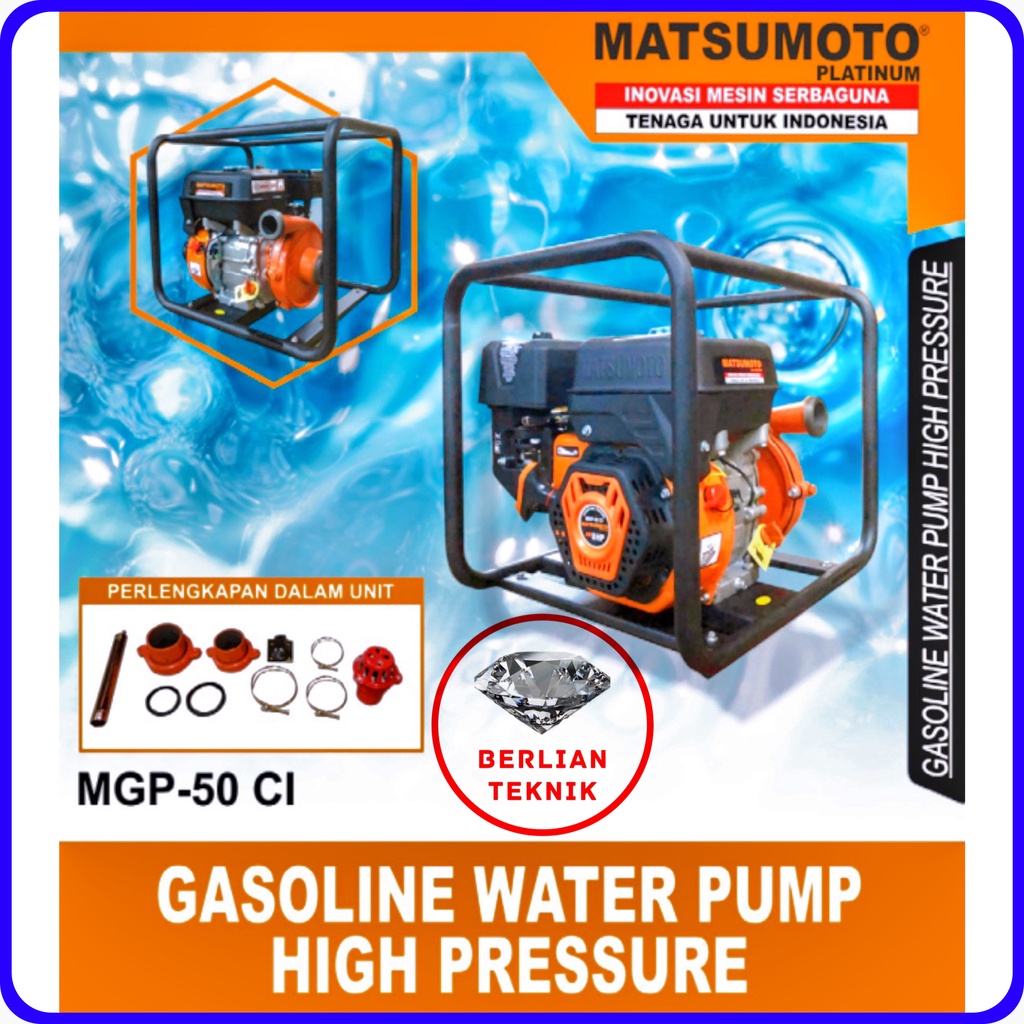 Jual Mesin Pompa Air Bensin Tekanan Tinggi Gasoline Water Pump High ...