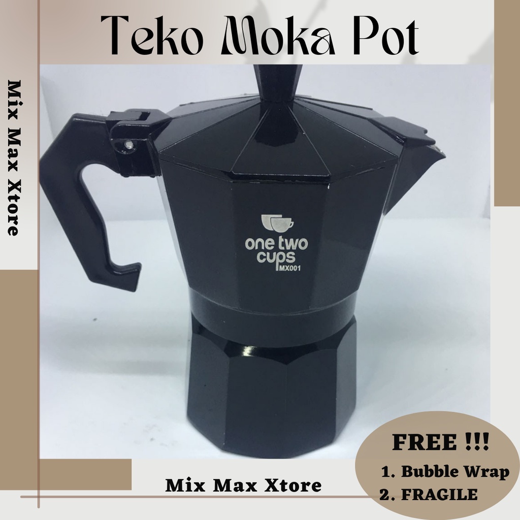 Jual OneTwoCups Espresso Moka Pot Teko Stovetop Filter Coffee Maker (5 ...