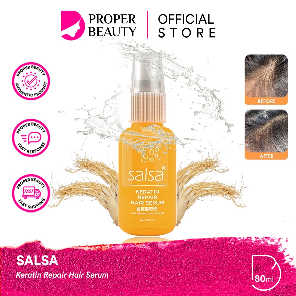 Jual SALSA Keratin Repair Hair Serum Indonesia / Serum Rambut 80ml ...
