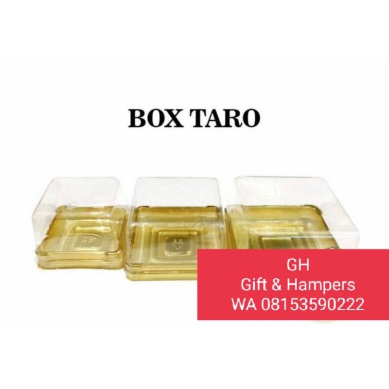 Jual BOX TARO KOTAK MIKA 9CM X 9CM ISI 10PCS MOONCAKE KUE BULAN PUDDING ...