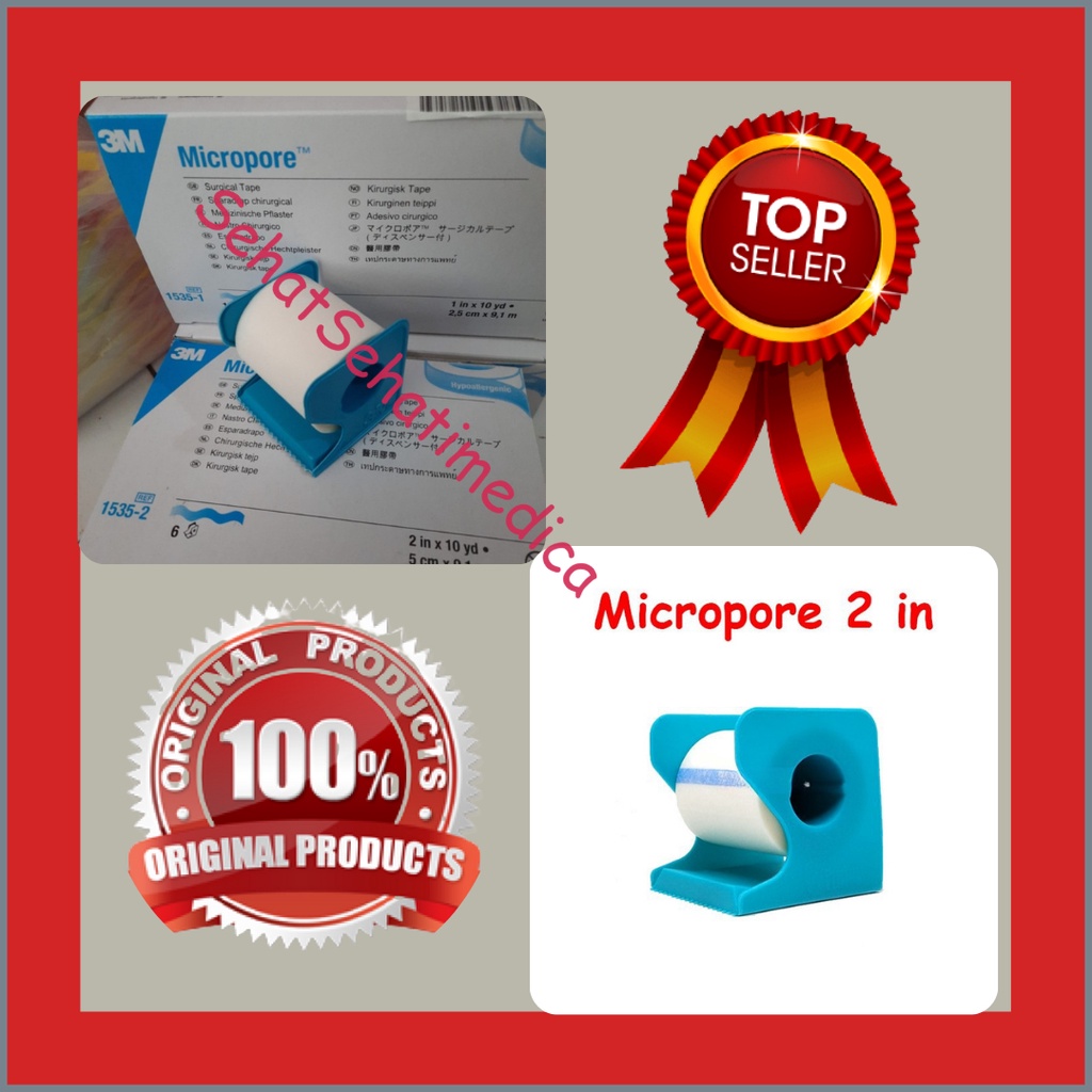 Jual 3M Micropore 2 Inch / Plester Putih / Plester Roll / Plester Luka ...