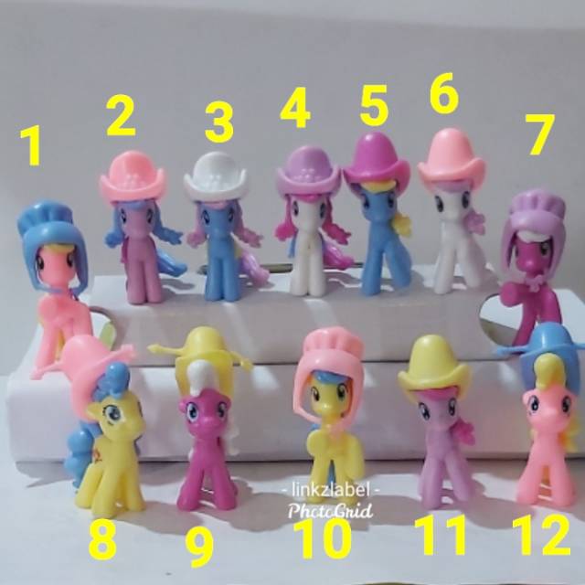 Jual Figure kuda poni pajangan miniatur my little pony cake topper kue ...