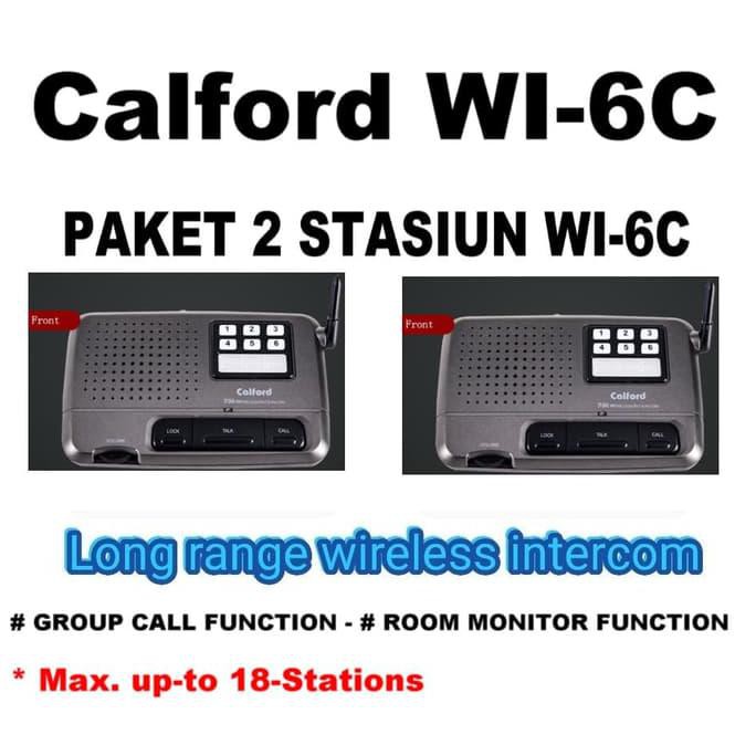 Jual WIRELESS INTERCOM SYSTEM 2 STASIUN - CALFORD WI-6C | Shopee Indonesia