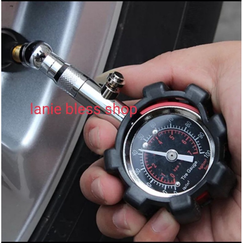 Jual pengukur tekanan ban mobil truk motor akurat analog dial manometer ...
