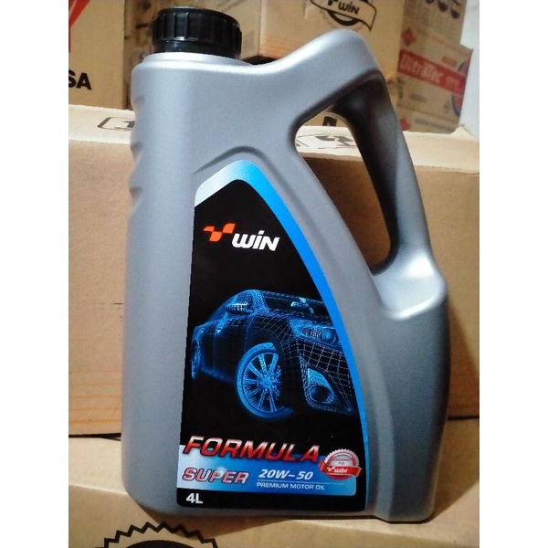 Jual OLI WIN BENSIN SAE 20w-50 galon 4 liter | Shopee Indonesia