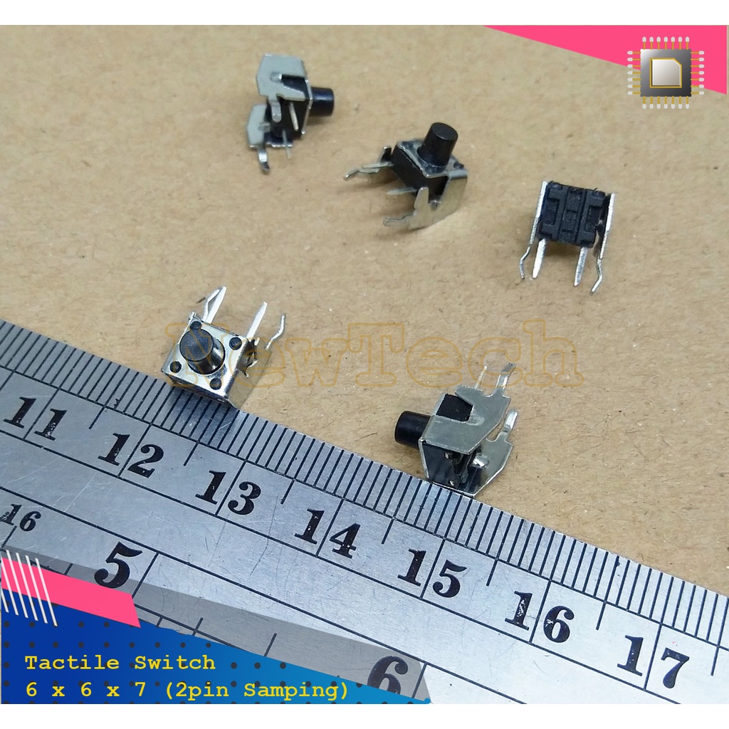Jual Tactile Tact Switch Tutswitch Push Button 6x6x7 2pin 2p 2 pin ...