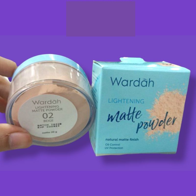 Jual Verona_Shop Wardah lightening matte powder 02 beige 20g | Shopee ...