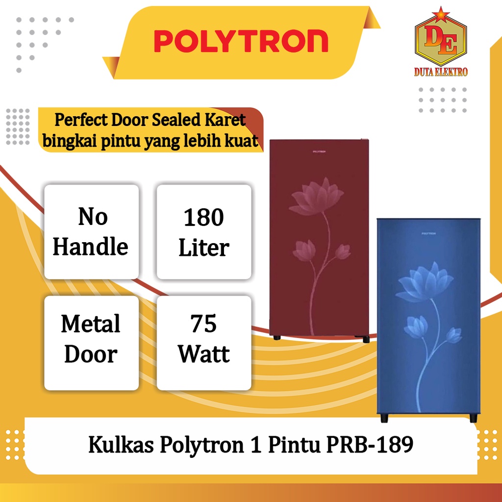 Jual Kulkas 1 Pintu Polytron PRB 189 | Shopee Indonesia