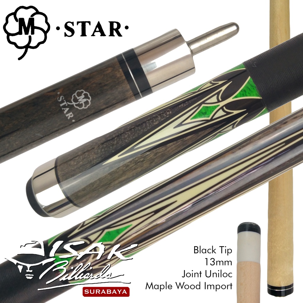 Jual Tenebris Star Pool Cue Stick - Stik Biliar Import Maple Wood ...