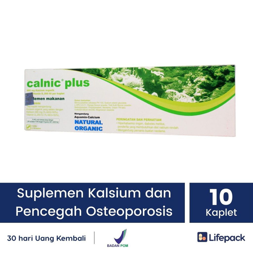 Jual CALNIC PLUS - Vitamin D & Kalsium - Vitamin Tulang - LIFEPACK ...