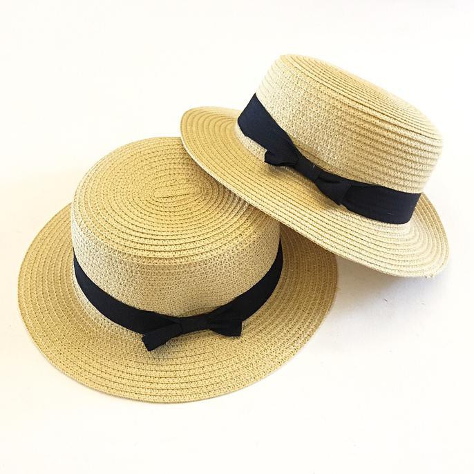 Jual Topi Anyam Krem, Topi Rotan, Straw Hat, Topi Pantai, Sun Hat Topi ...