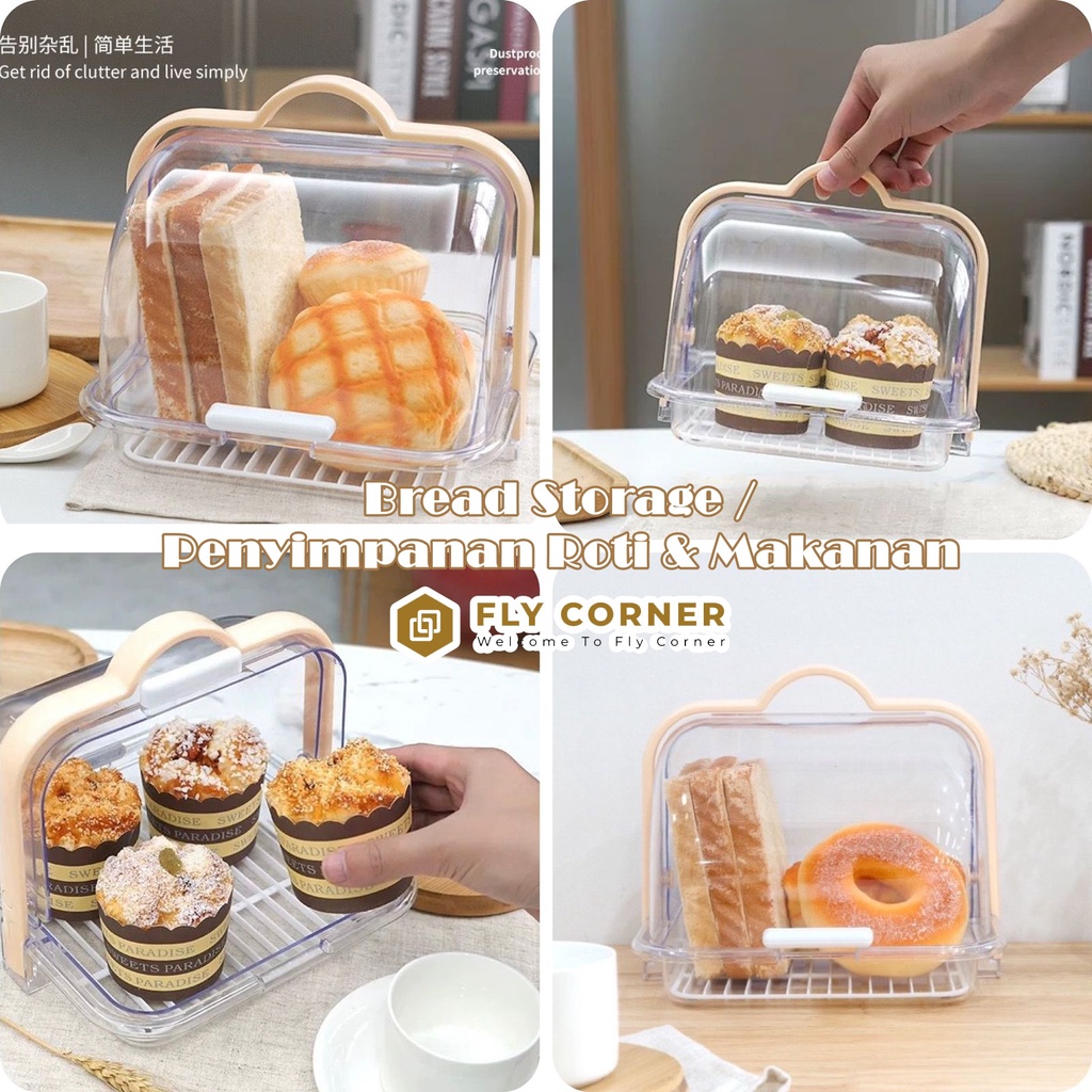 Jual Bread Storage / Kotak Roti dan Kue Tempat Penyimpanan Roti Wadah ...