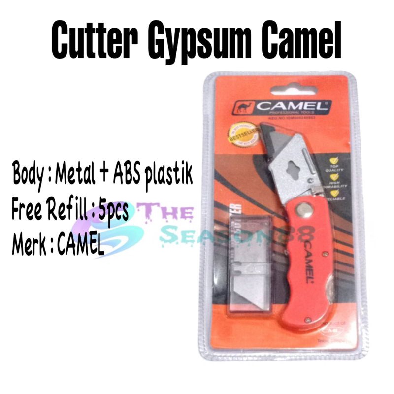 Jual Pisau Cutter Gypsum / Pisau Lipat Gipsum Camel | Shopee Indonesia