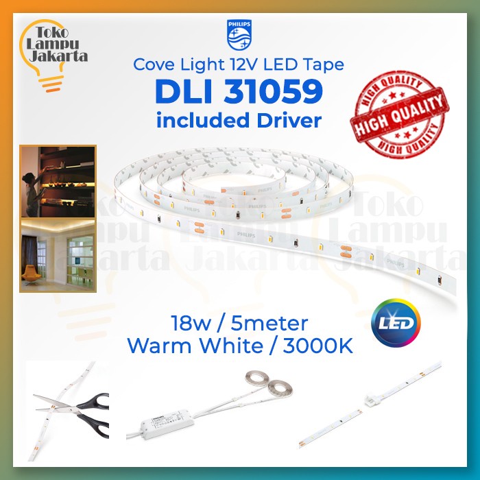 Jual Philips LED Strip 31059 / 31058 / 30924 indirect light | Shopee ...