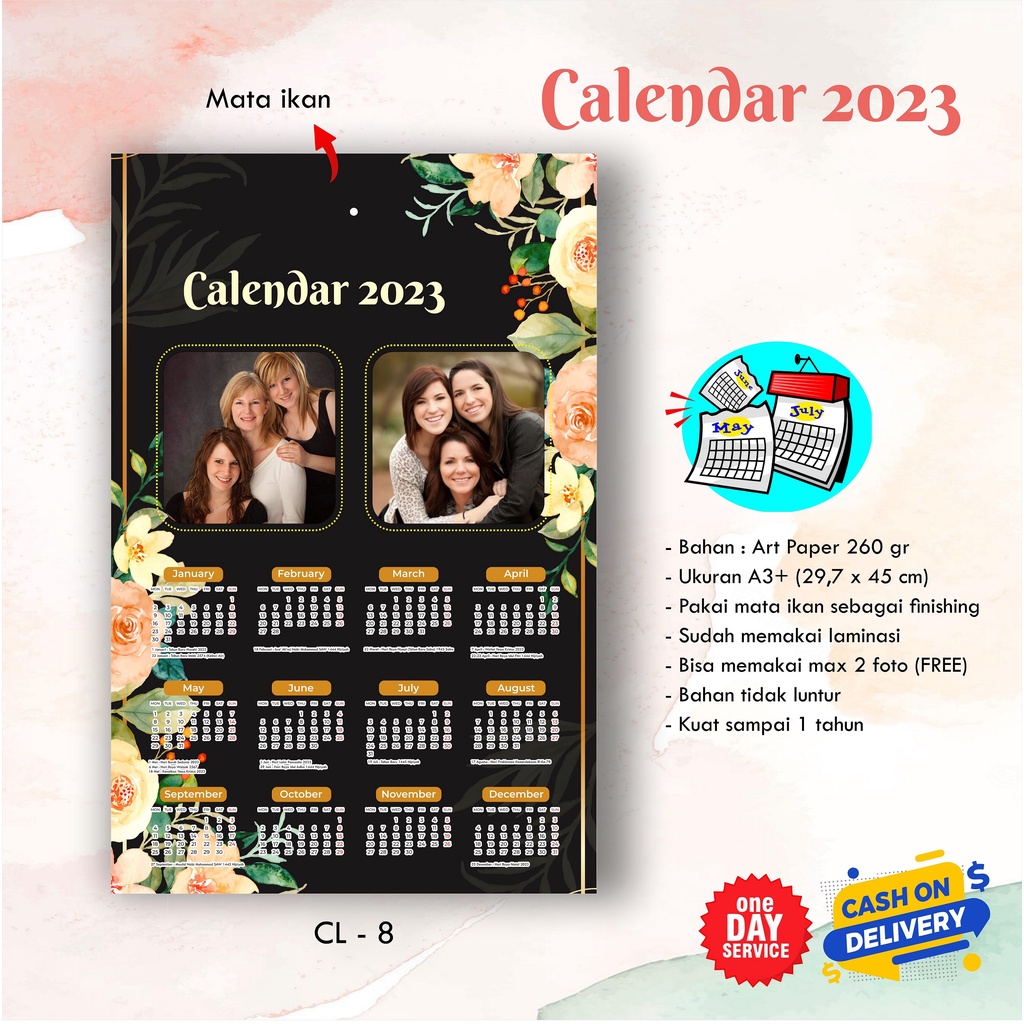 Jual KALENDER CUSTOM / CALENDAR 2024 | Shopee Indonesia
