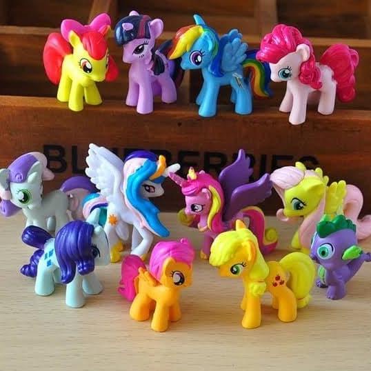 Jual Mainan My Little Pony Kuda Poni Topper Kue 12pcs/set ( 08A ...