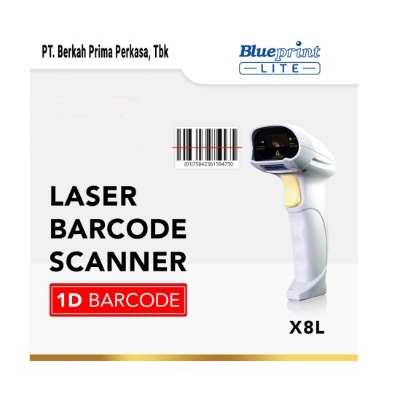 Jual Scanner Barcode Blueprint lite Wired usb rj45 1D Laser auto scan ...