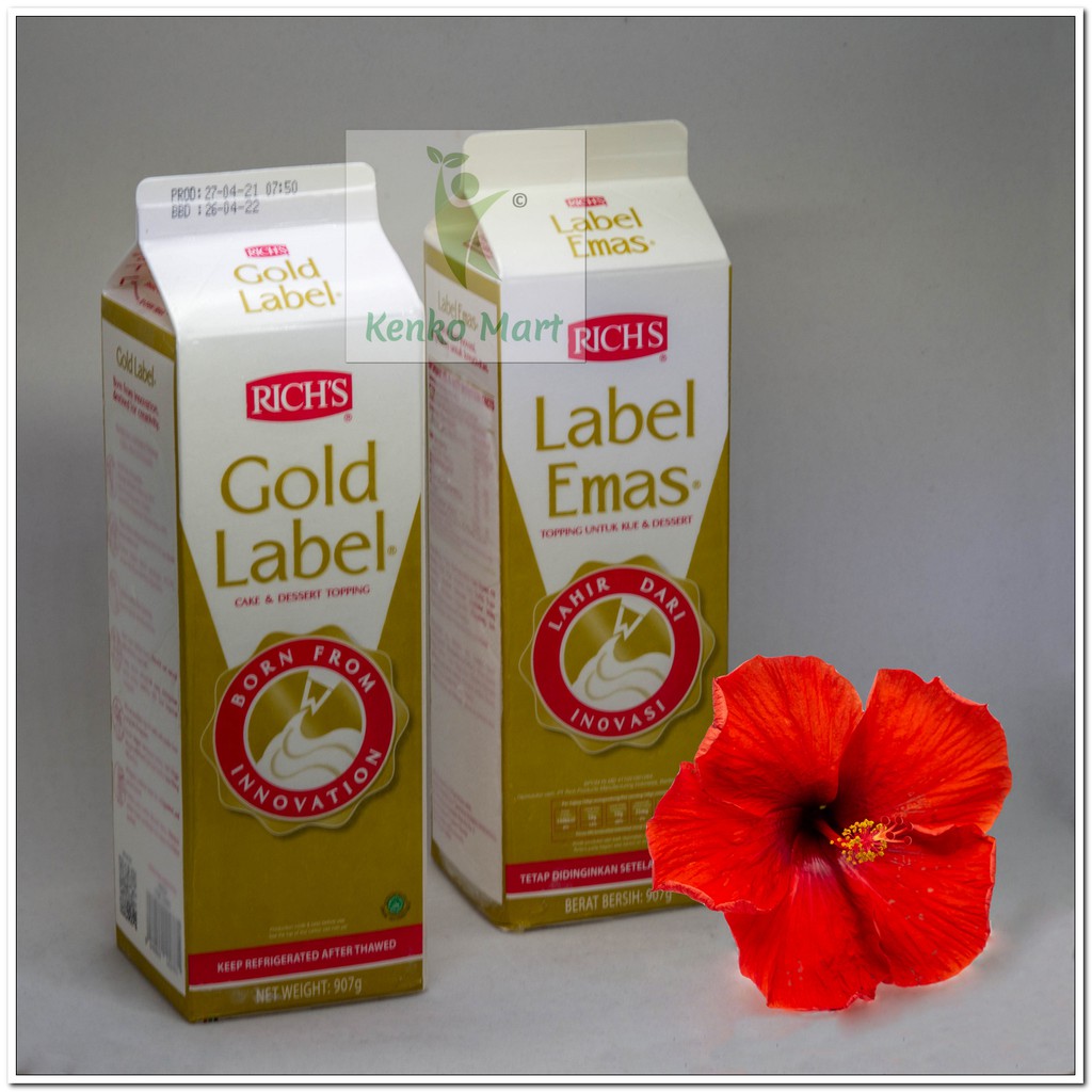 Jual Rich Gold Label Whipping Cream 907 gr - Whipped Cream Rich's Label ...