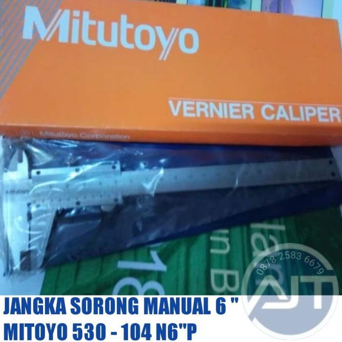 Jual JANGKA SORONG MANUAL 6 INCH MITUTOYO SIGMAT VERNIER CALIPER Sigmat manual jangka Sorong ...