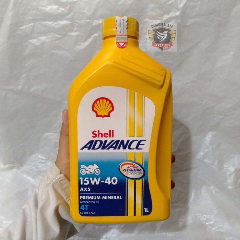Jual OLI SHELL ADVANCE 15W-40 AX5 4T 1L | Shopee Indonesia