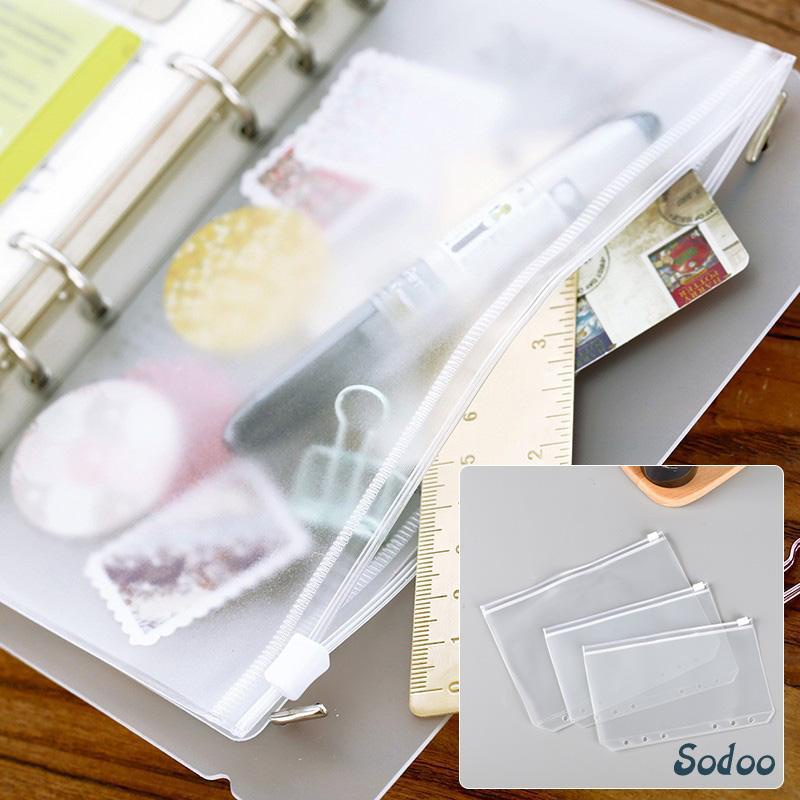 Jual A5/A6 Zipper Bag Binder/ziplock sleeve warna warni binder/zipper ...