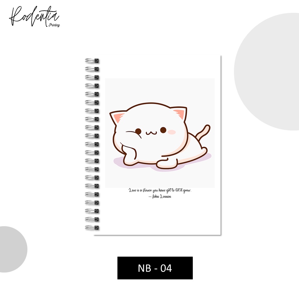 Jual Buku Catatan Note Books Isi 50 100 Lembar Polos Jilid Spiral ...