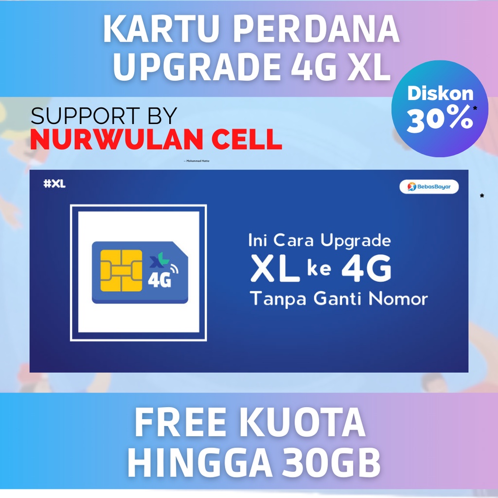 Jual Kartu Perdana Upgrade XL ke 4,5G | Shopee Indonesia