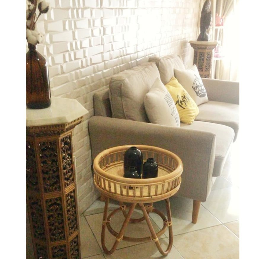 Jual Meja Baki Rotan / Round Table | Shopee Indonesia