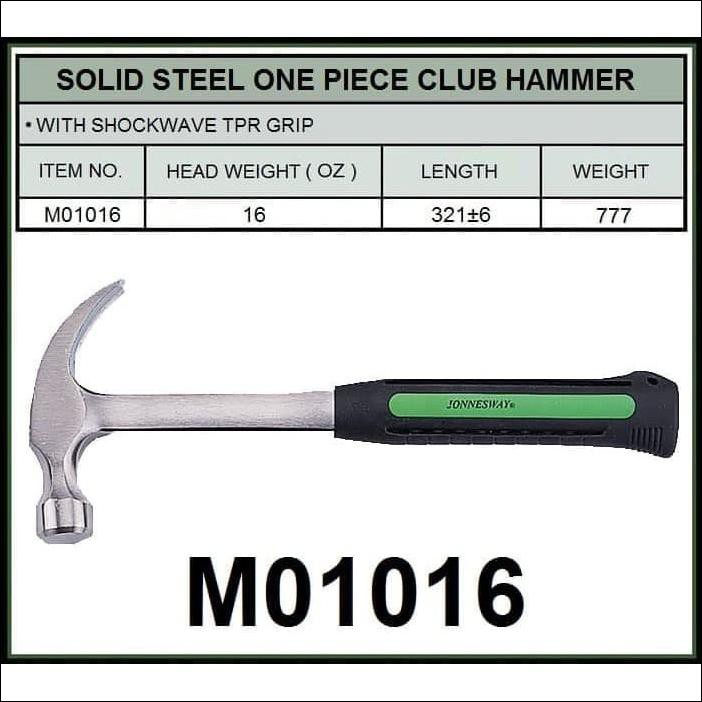 Jual PALU JONNESWAY 16 OZ SOLID ONE PIECE CLAW HAMMER M01016 | Shopee ...