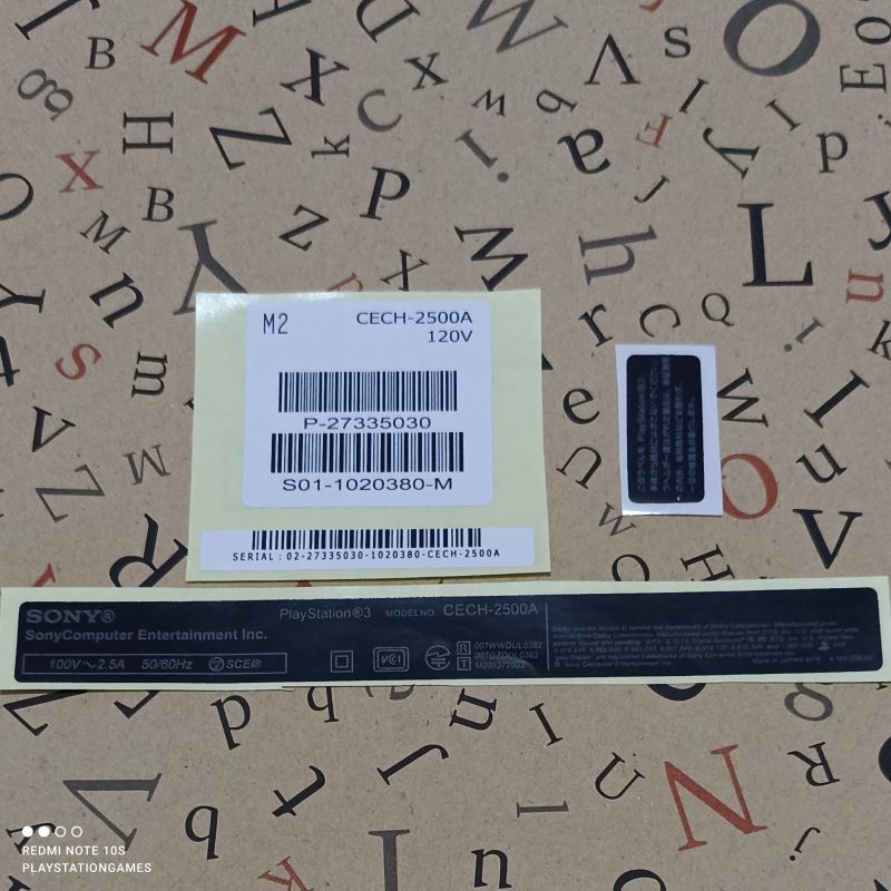 Jual striker mesin Ps3 seri 25 barcode mesin Ps3 slim | Shopee Indonesia