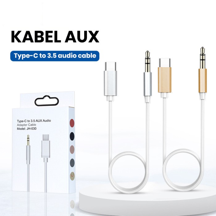 Jual Kabel Converter Usb Type C To Audio Jack Speaker Amplifier 3.5 Mm ...