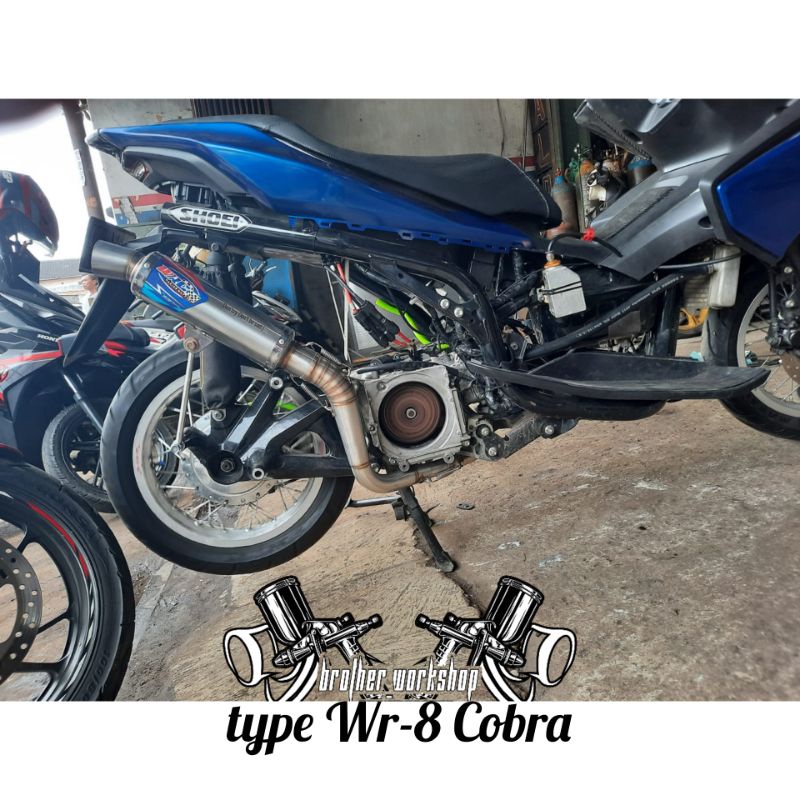 Jual knalpot WRC type Wr-8 COBRA aerox nmax lexy | Shopee Indonesia