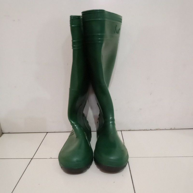 Jual Sepatu Boots Steffi Long GREEN BLACK 26 dana 27.Ukuran kaki lihat ...