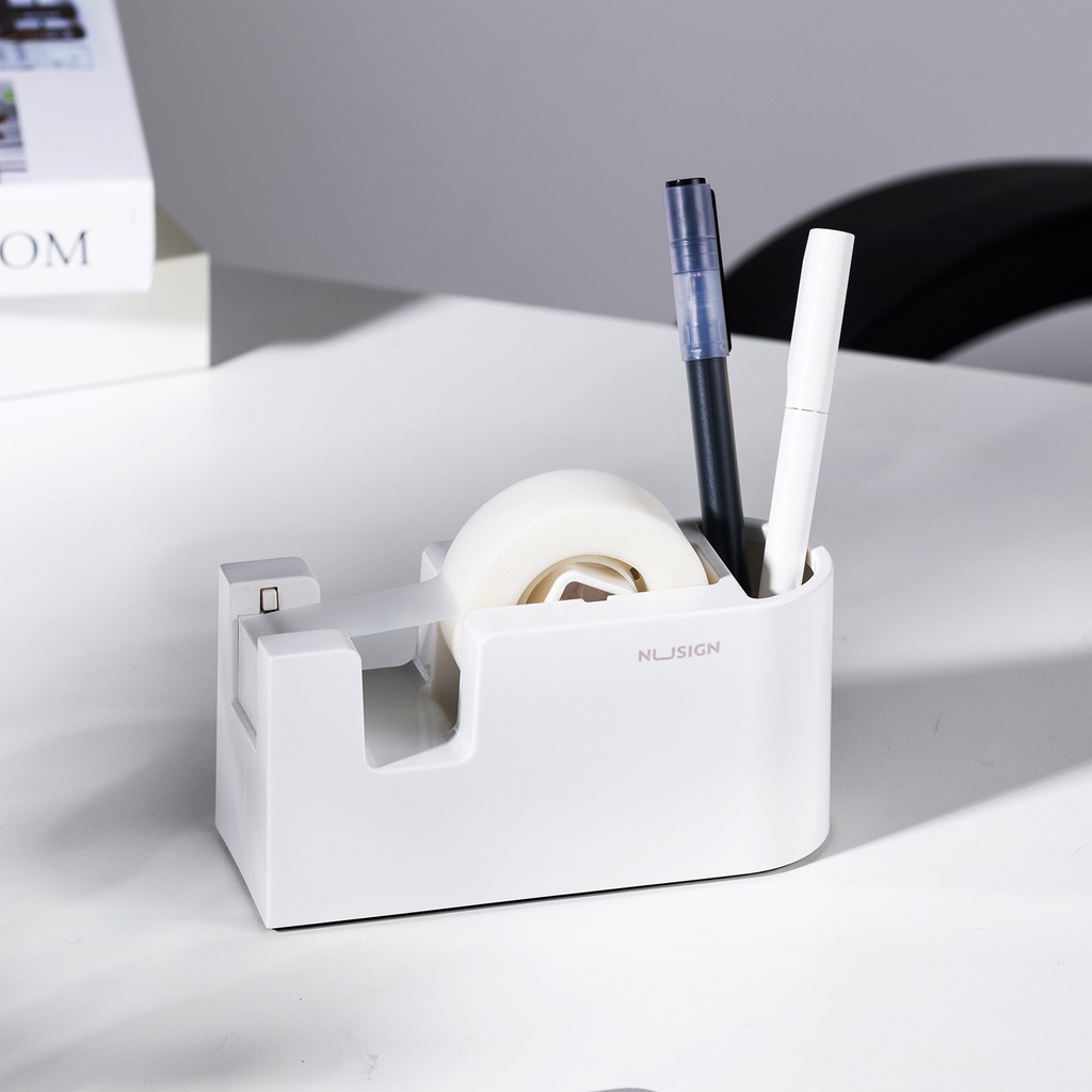 Jual Nusign Tape Dispenser / Tempat Selotip Isolasi Dengan Pen Holder ...