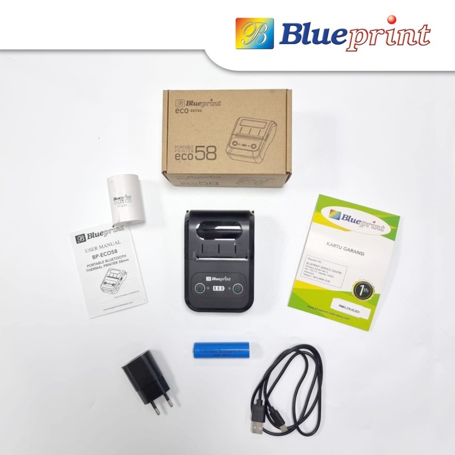 Jual Portable Thermal Printer / Printer Blueprint BP-ECO 58 | Shopee Indonesia