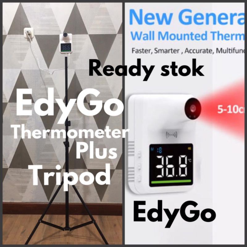 Jual paket Termometer digital tempel dinding thermometer wall non ...