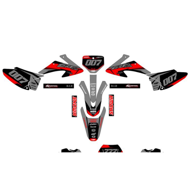 Jual DECALS CUSTOM CRF 230 BAHAN GLOSYY/DOFF | Shopee Indonesia