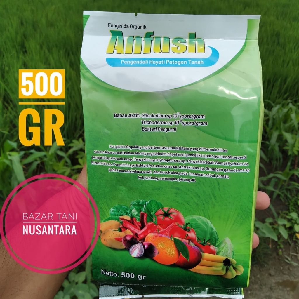 Jual ANFUSH pupuk pengendali Hayati ANFUSH 500 gram ( bio Fungisida ...