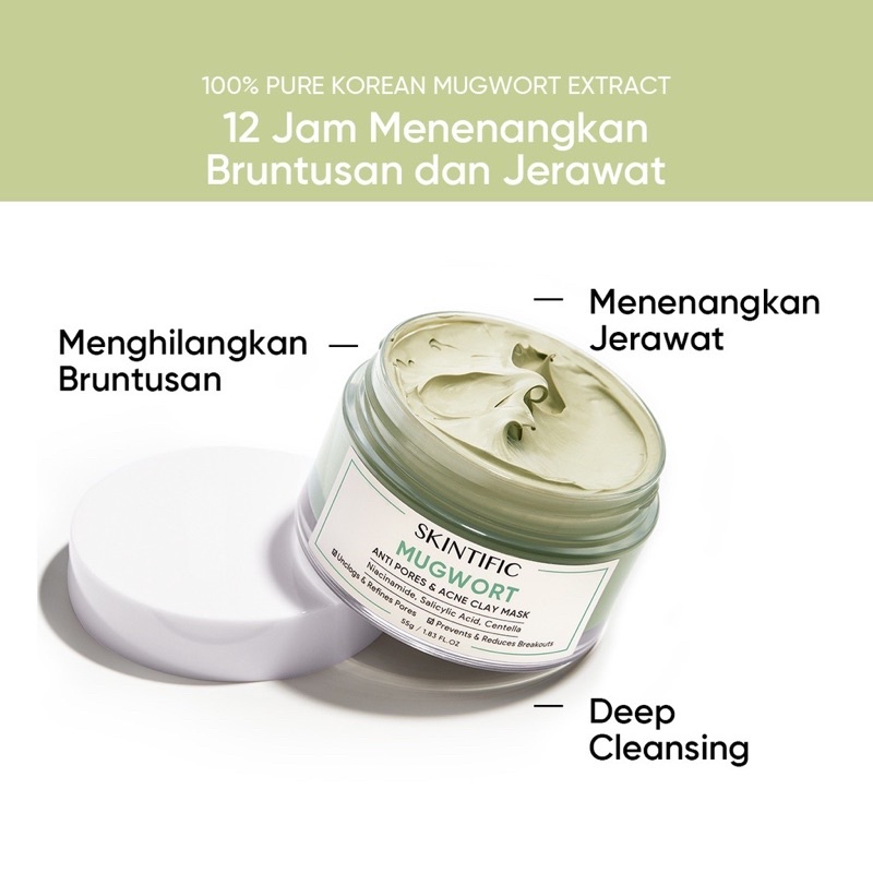 Jual Skintific Mugwort Clay Mask | Shopee Indonesia