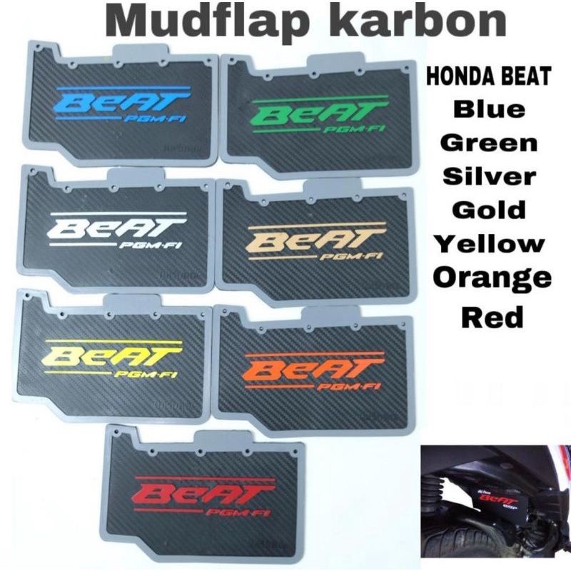 Jual Mudflap Beat Injeksi Beat Fi Karbon Series all new | Shopee Indonesia