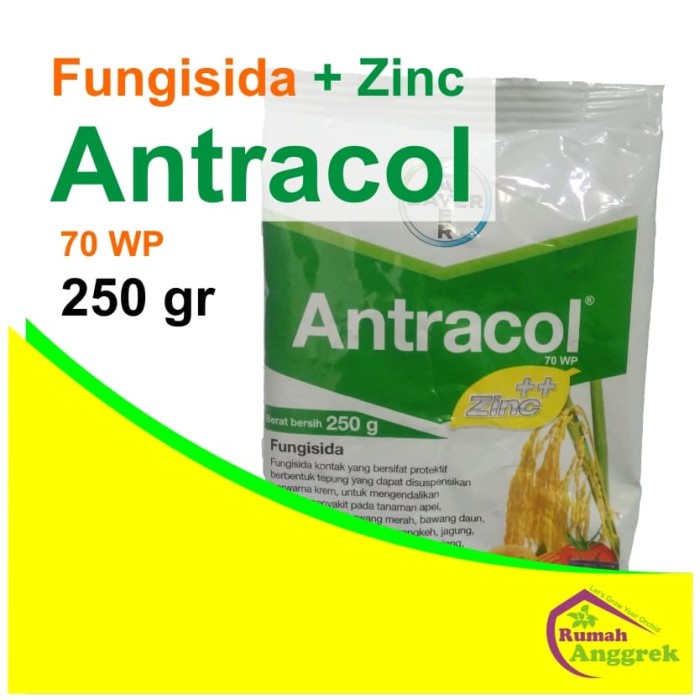 Jual PROMO Fungisida Antracol 70 WP + Zinc 250 gram obat fungi hama jamur busuk | Shopee Indonesia