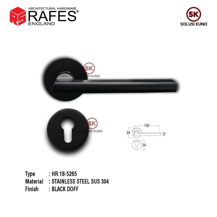 Jual Handle Pintu Roses RAFES ENGLAND Stainless Steel SUS 304 (HR 18 ...