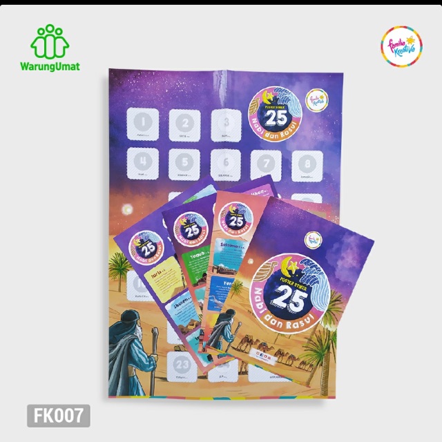 Jual Edukasi anak stiker 25 nabi | Shopee Indonesia