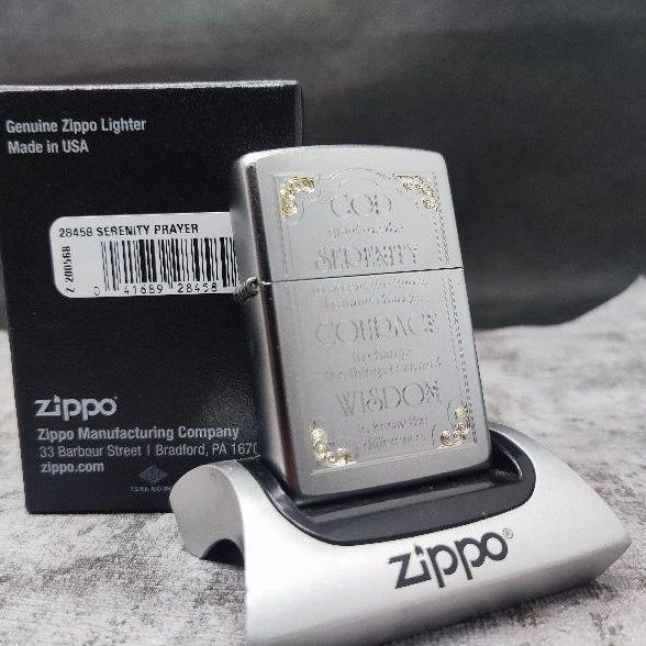 Jual Zippo 28458 Serenity Prayer Original | Shopee Indonesia