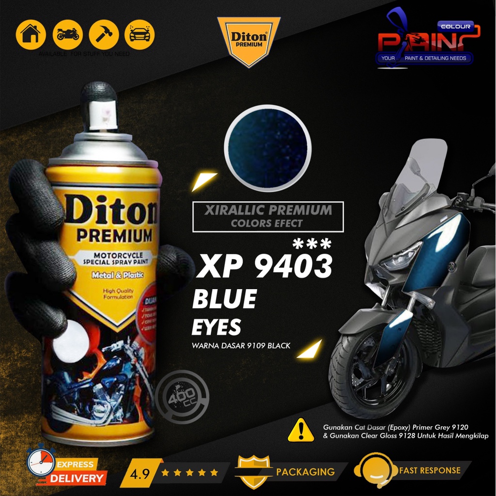 Jual Cat Semprot DITON PREMIUM Xirallic - Blue Eyes XP 9403*** | Shopee ...