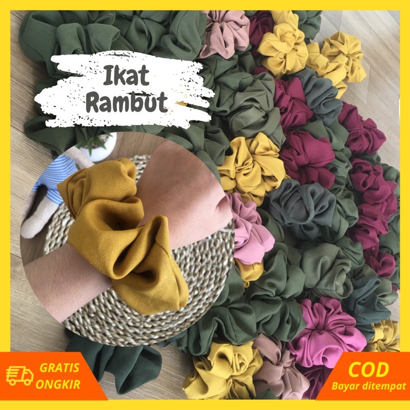 Jual IKAT RAMBUT/CEPOL/scrunchie | Shopee Indonesia