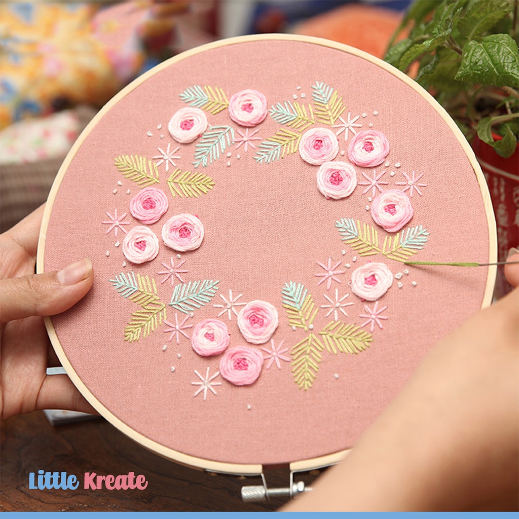 Jual HE#03 DIY Paket Sulam Menyulam / Hand Embroidery Kit / Needle ...