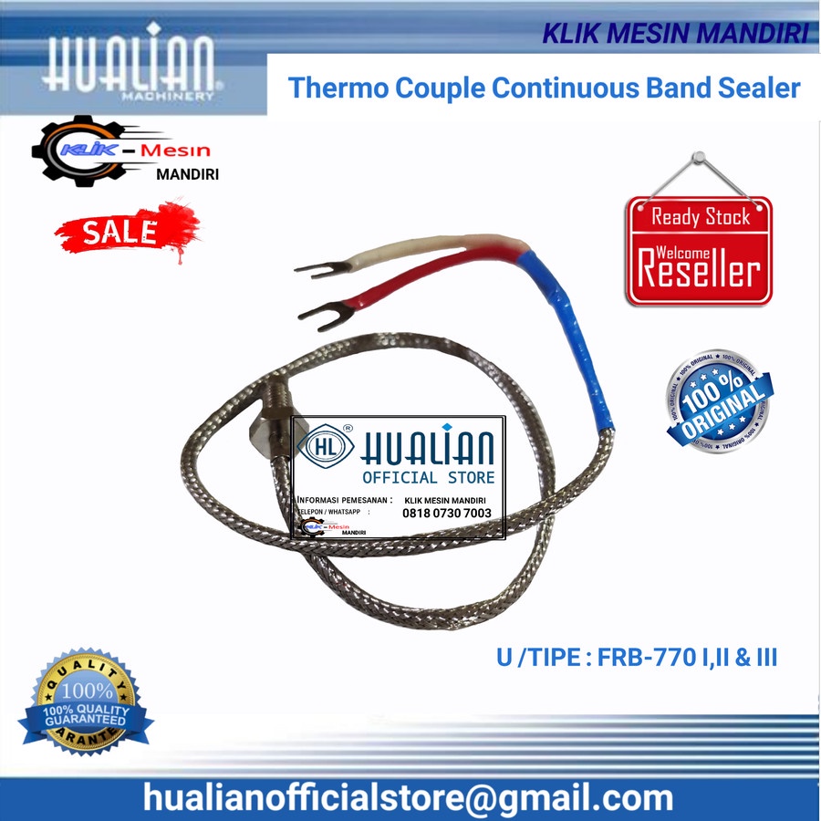 Jual Thermo Couple Sensor Pengatur Suhu Continuous Band Sealer | Shopee ...