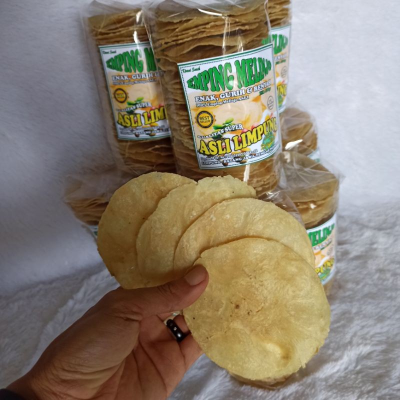 Jual EMPING MELINJO JUMBO MENTAH 1/2KG RASA ORIGINAL ASLI PRODUKSI ...
